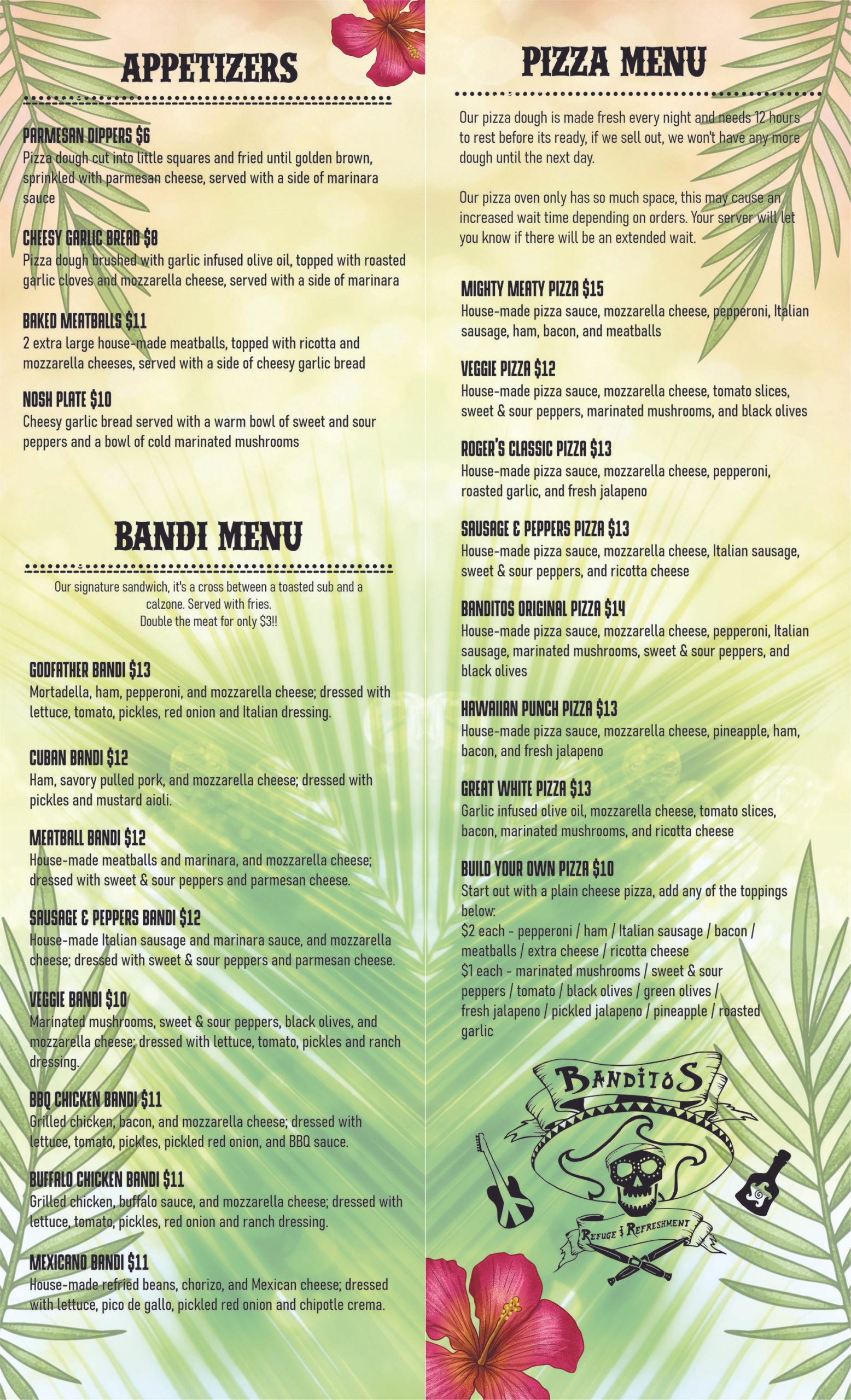 Our Menu & Drinks – Banditos Cantina México